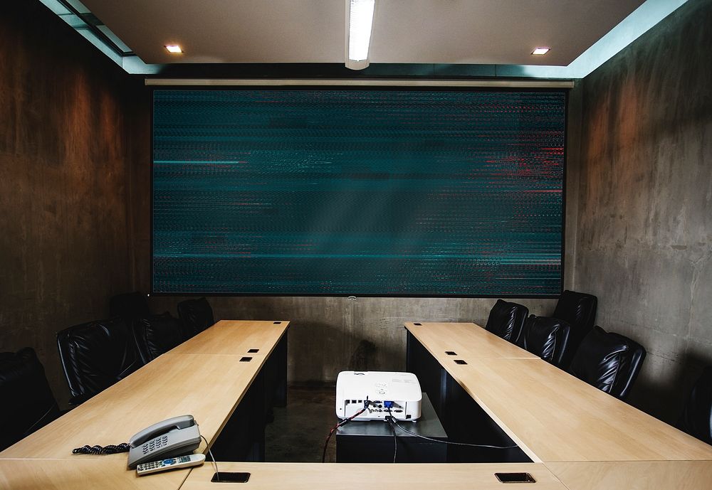 Meeting room projector screen, interior | Premium Photo - rawpixel