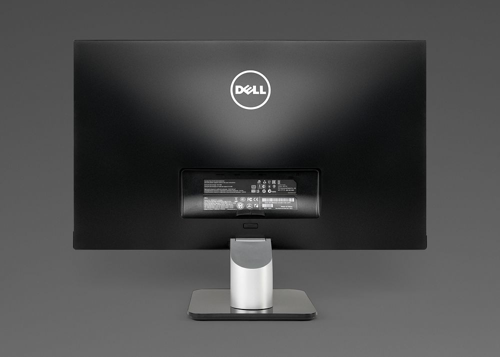 Dell computer monitor rear view. | Free Photo - rawpixel
