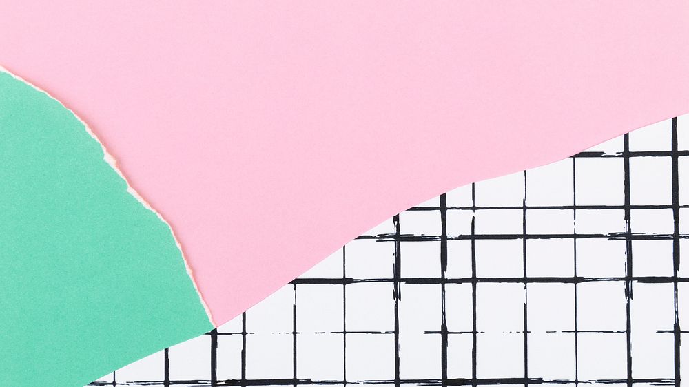 Pink ripped paper grid pattern | Free Photo - rawpixel