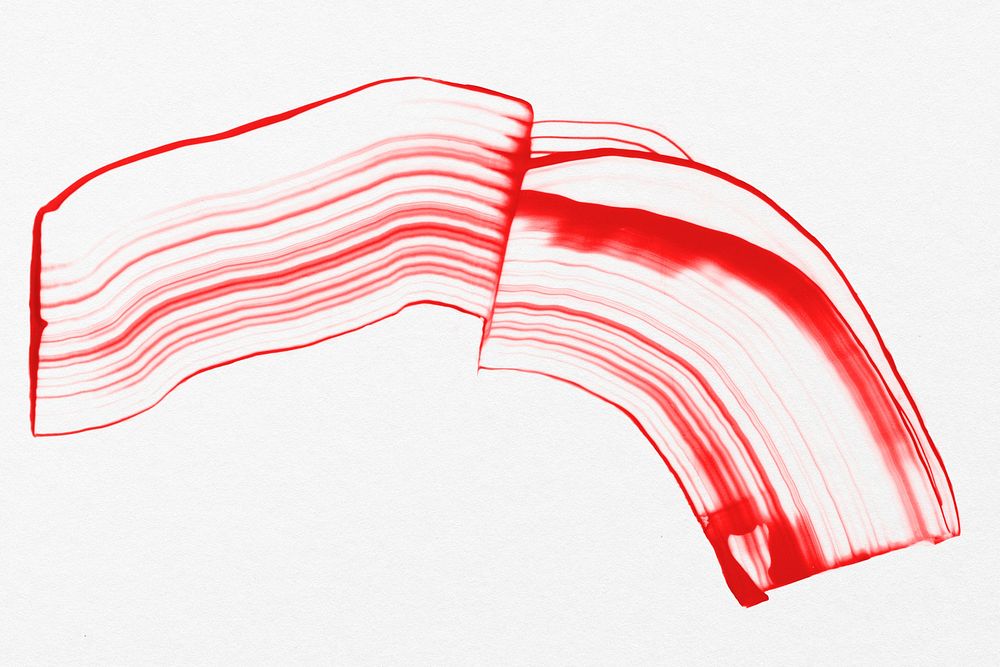 Red comb painting texture DIY | Free Photo - rawpixel