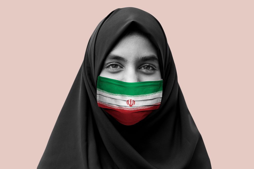 Young Iranian woman wearing face | Premium PSD - rawpixel