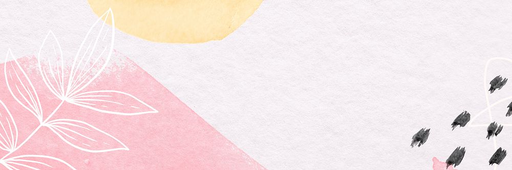 Pastel watercolor Memphis patterned email | Premium Photo - rawpixel