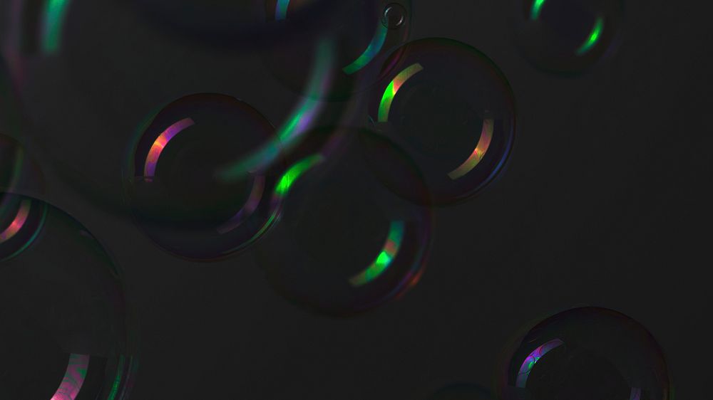 Colorful gradient bubble pattern black | Free Photo - rawpixel