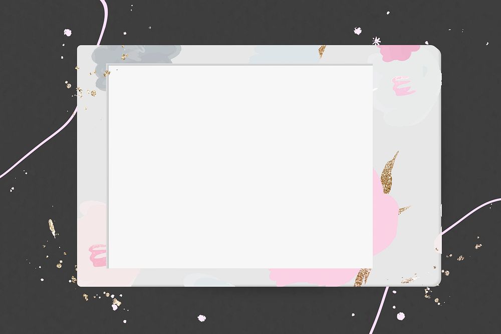 Flower decorated instant camera frame | Free Photo - rawpixel