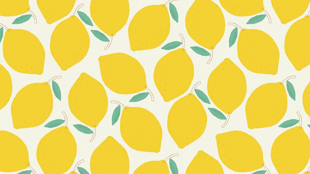 Lemon fruit pattern pastel background | Premium Photo - rawpixel