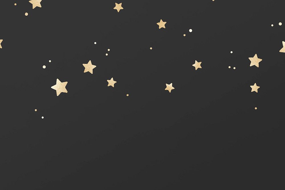 Vector golden sparkly stars pattern | Premium Vector - rawpixel
