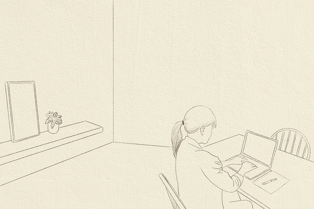 Home office background vector career | Premium Vector Illustration ...