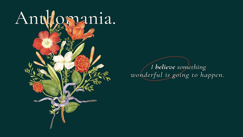 Green floral banner anthomania definition | Free Photo - rawpixel
