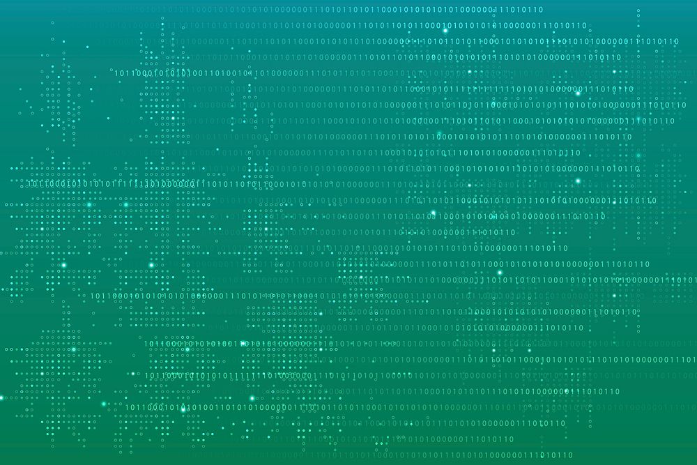 Green data technology background binary | Premium Photo - rawpixel