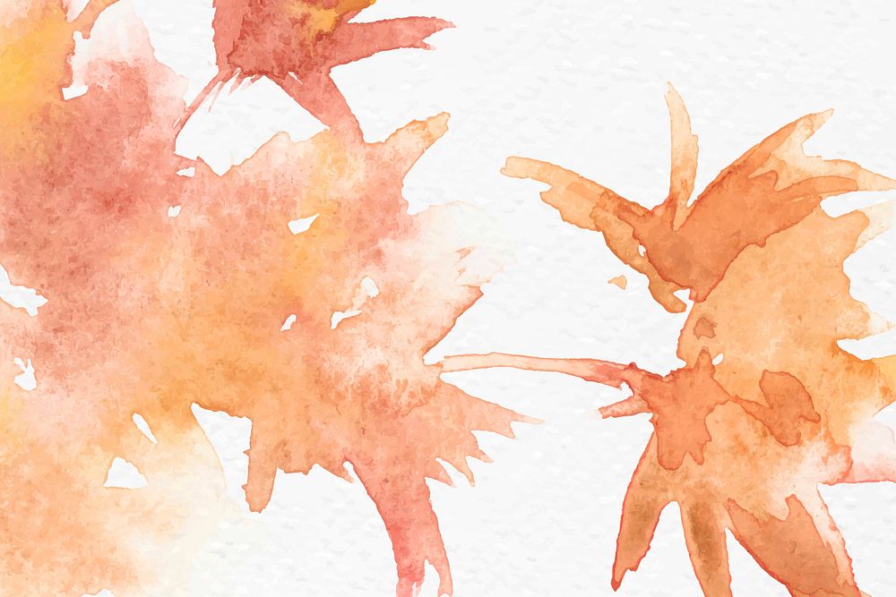 Autumn floral watercolor background vector | Premium Vector - rawpixel