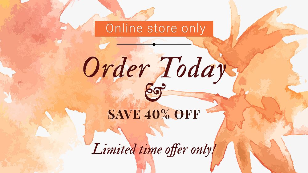 Aesthetic autumn sale template vector | Premium Vector Template - rawpixel