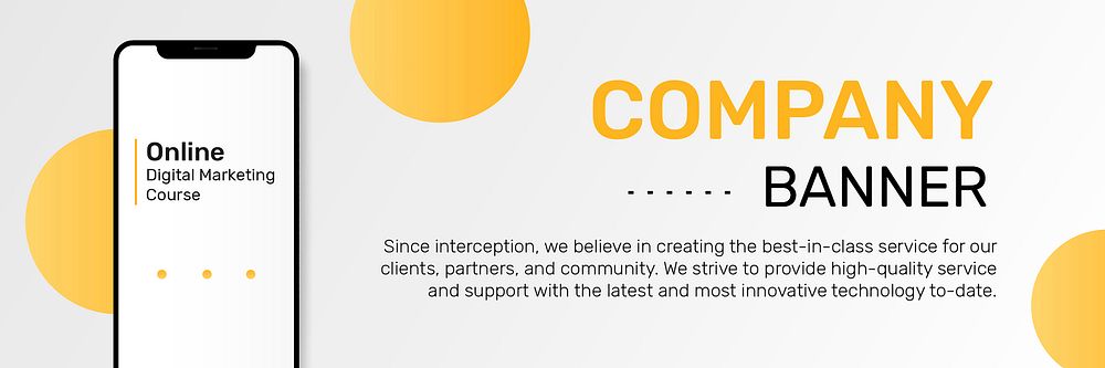 Business company banner template vector | Premium Vector Template ...