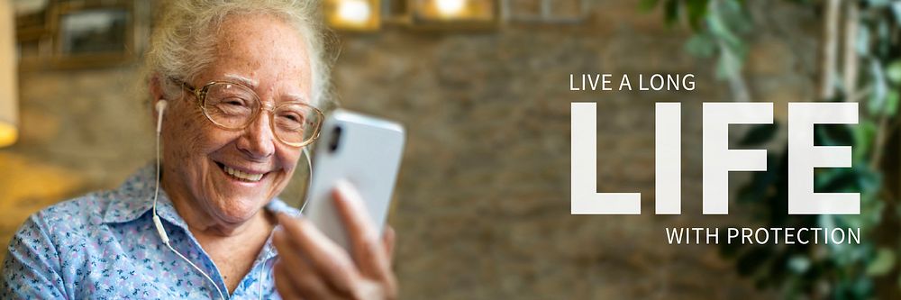 Long life insurance template vector | Free Vector Template - rawpixel