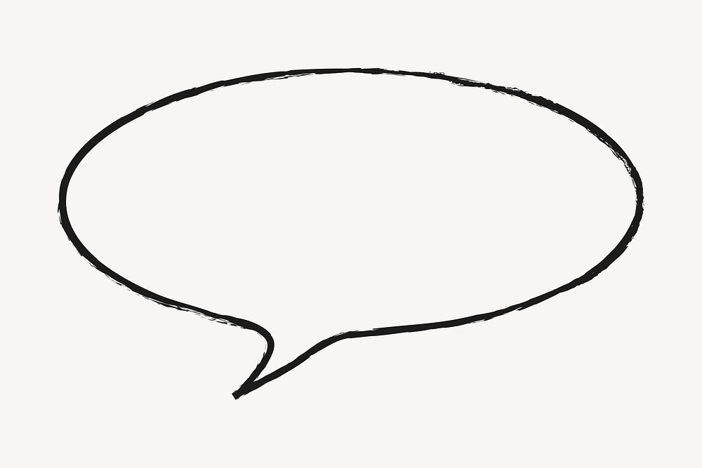 Speech bubble collage element, simple | Premium Vector - rawpixel