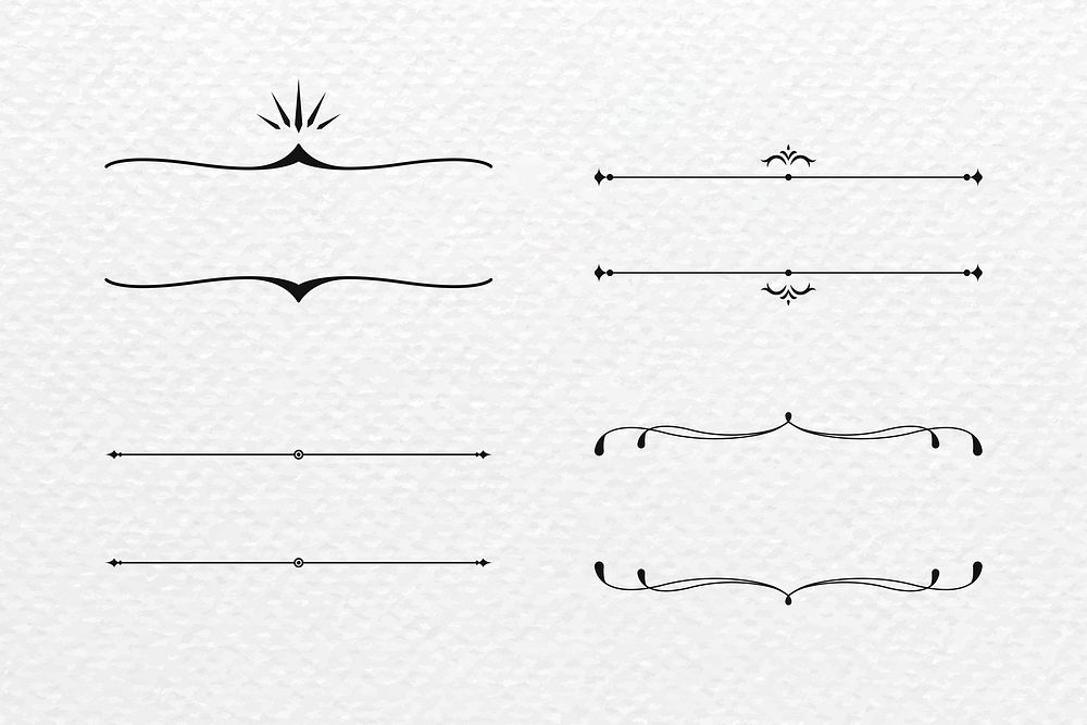 Vintage line frame collection vector | Premium Vector - rawpixel