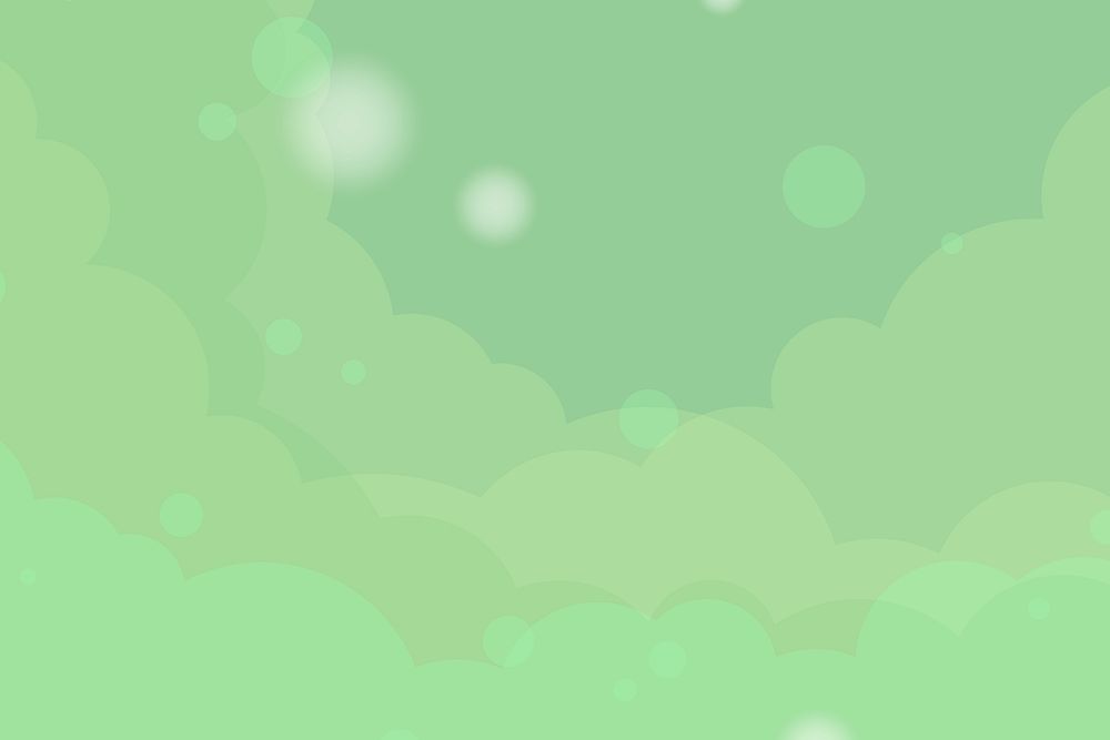 Abstract green cloudy background vector | Premium Vector - rawpixel