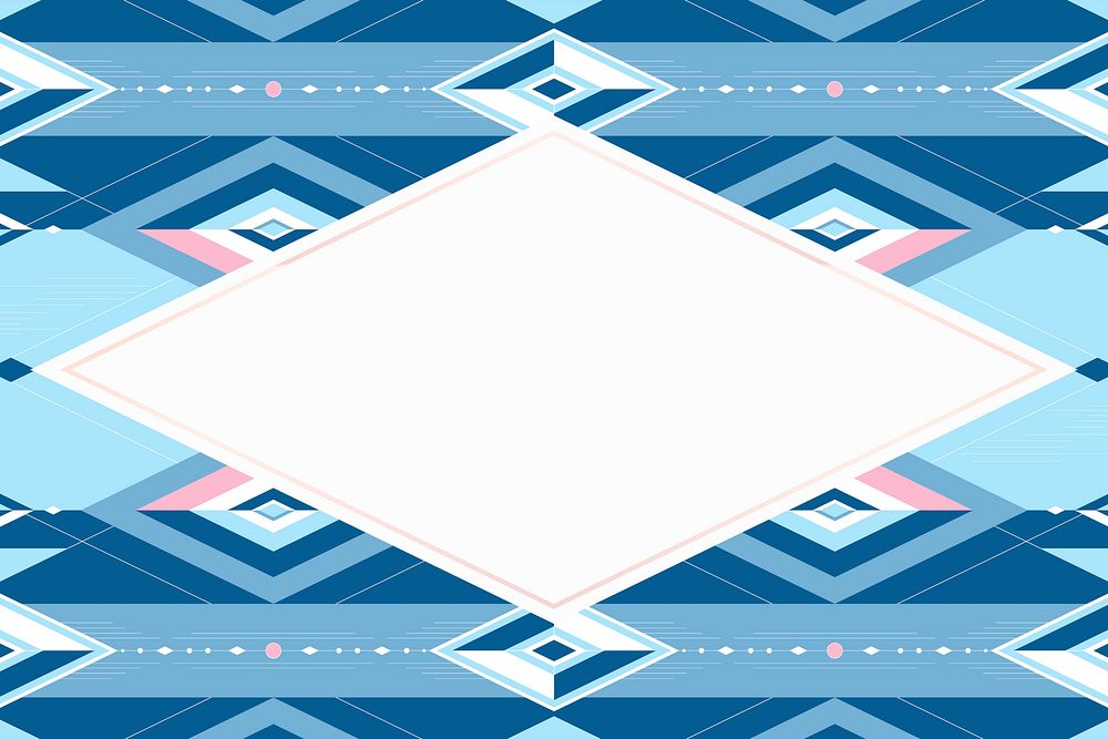 Bright blue geometric seamless patterned | Premium Vector - rawpixel