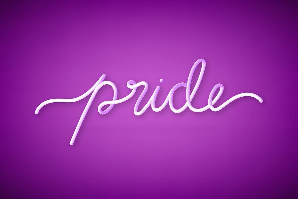 Handwritten Pride 3D word vector | Premium Vector - rawpixel