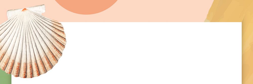 Clam shell pattern white social | Premium Vector - rawpixel