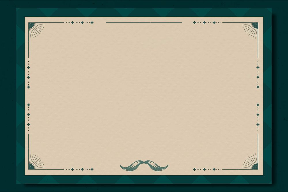 Movember vintage frame design vector | Premium Vector - rawpixel