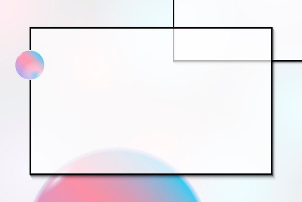 Pink and blue rectangle frame | Premium Vector - rawpixel