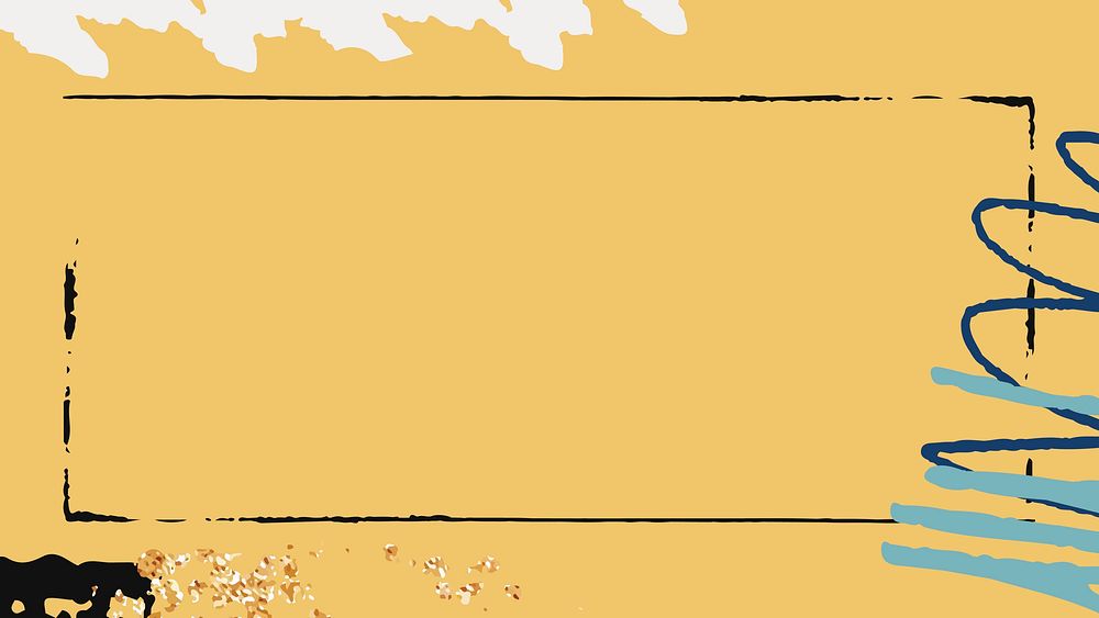 Yellow scribble patterned background vector | Premium Vector - rawpixel