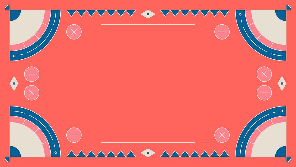 Ethnic geometrical patterned bright pink | Premium Vector - rawpixel