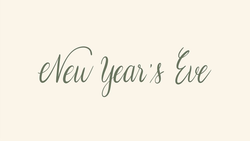 New Year's Eve typography design | Premium Vector - rawpixel