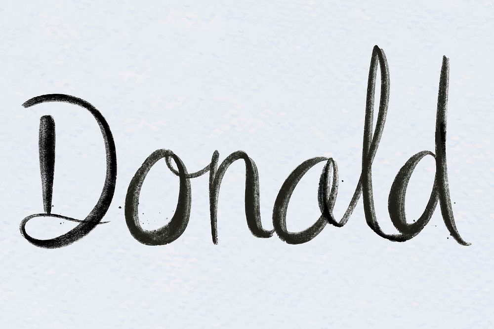 Hand drawn Donald font vector | Free Vector - rawpixel