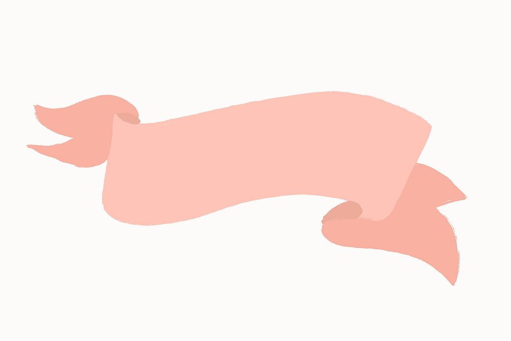 Ribbon banner sticker vector, pink | Premium Vector - rawpixel