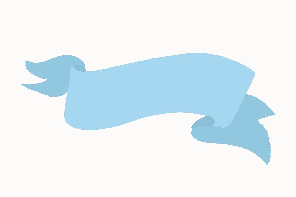 Blue ribbon banner sticker, label | Premium Vector - rawpixel