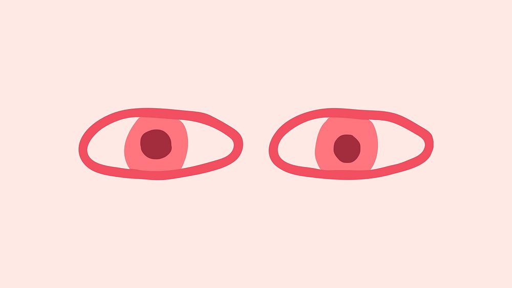 Red eye digital illustration vector | Free Vector - rawpixel