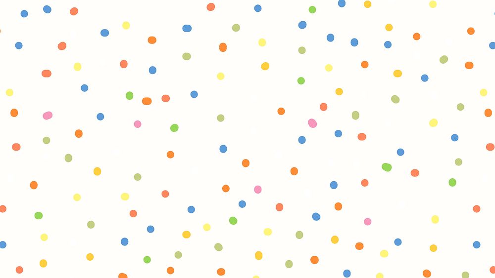 Cute desktop wallpaper, colorful dot | Free Photo - rawpixel