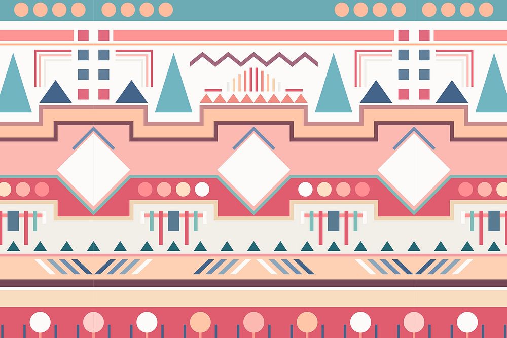 Pastel pattern, tribal background, textile | Free Photo - rawpixel