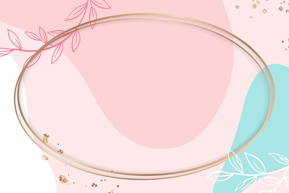 Oval frame Memphis style cute | Free Photo - rawpixel