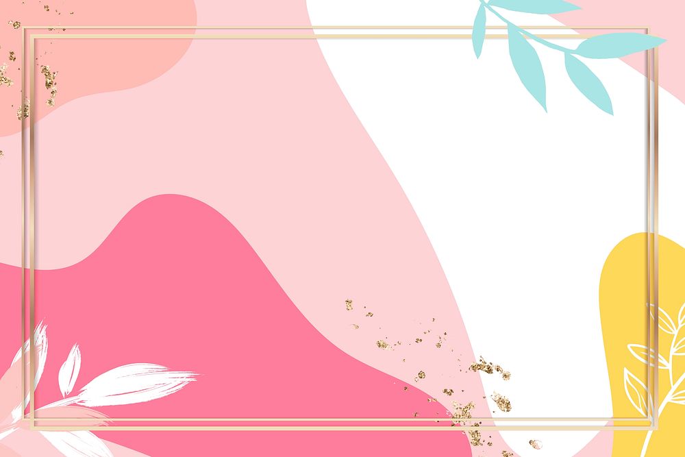 Gold abstract frame bold color | Free Photo - rawpixel