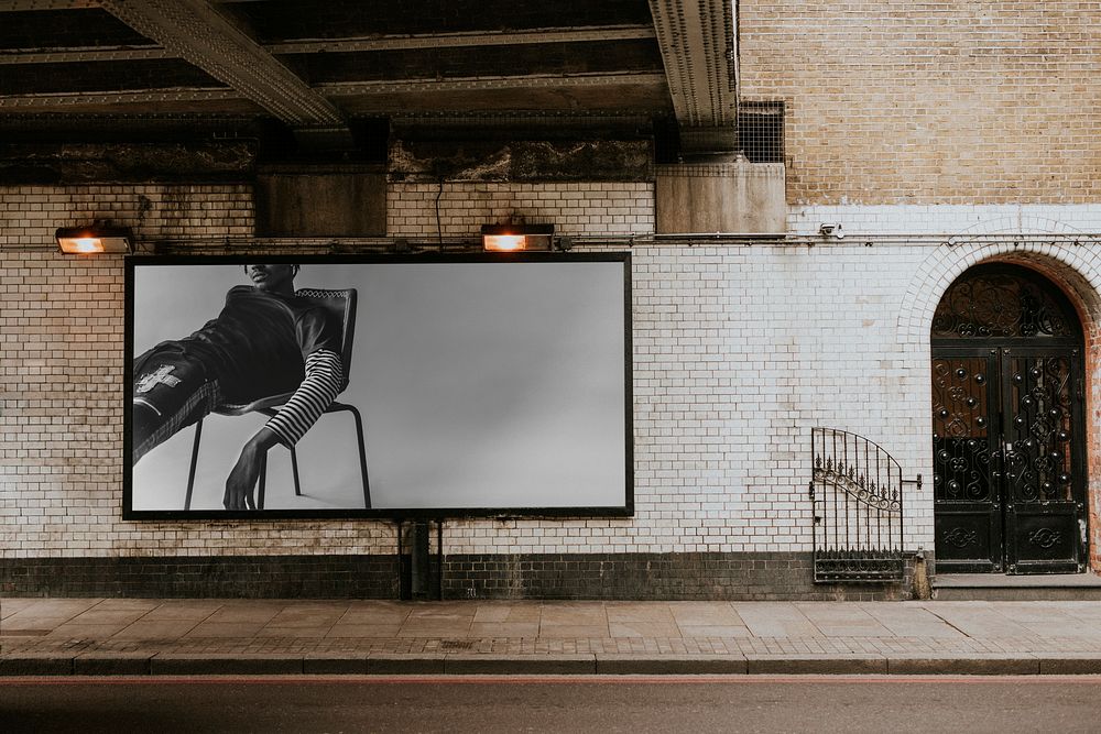 Billboard brick wall, advertisement photo | Premium Photo - rawpixel