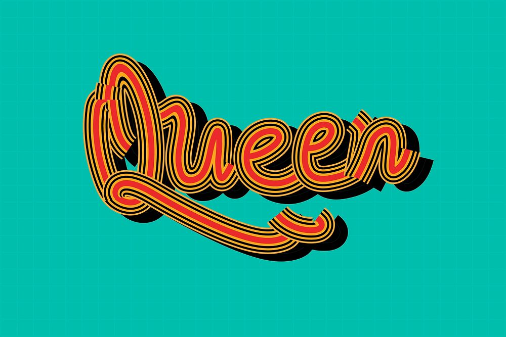 Green and red Queen vector | Free Vector - rawpixel