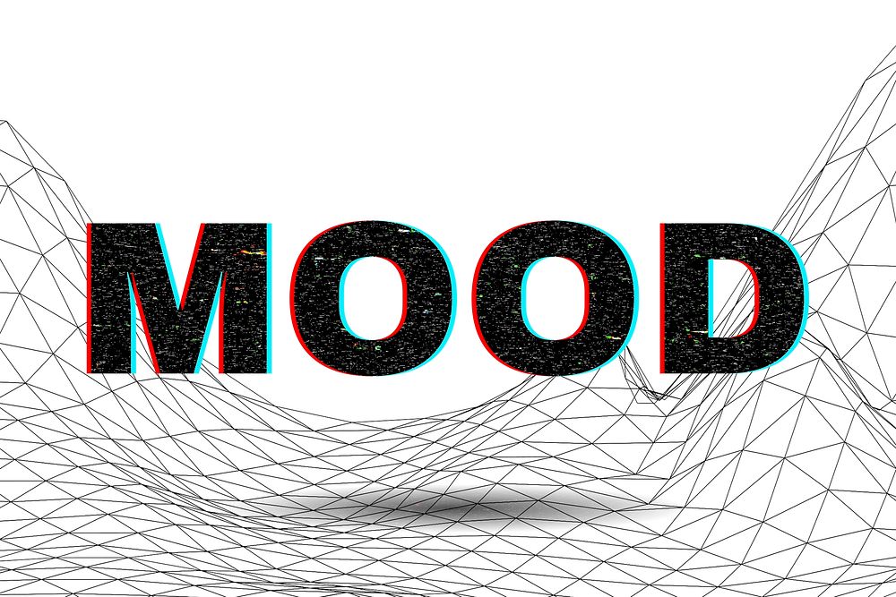 Text MOOD typography wavy background | Free Photo - rawpixel