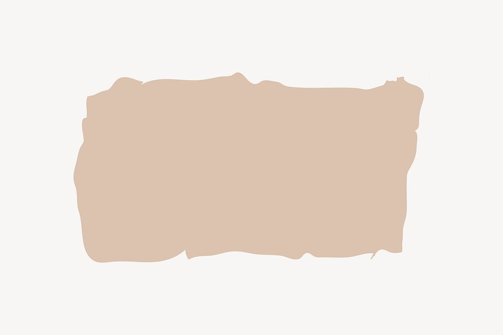 Brown rectangle shape, aesthetic collage | Vector - rawpixel