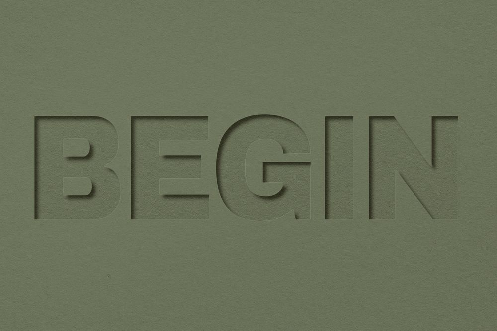 Begin word bold font typography | Free Photo - rawpixel