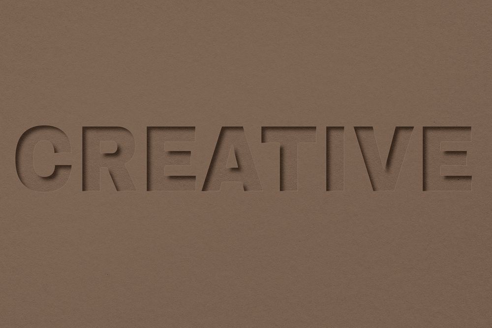 Creative text cut-out font typography | Free Photo - rawpixel
