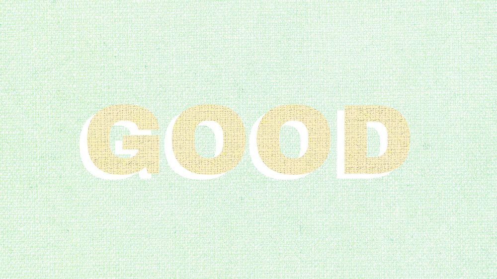 Good word pastel textured font | Free Photo - rawpixel