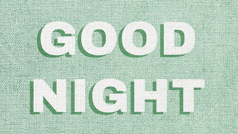 Good night text shadow bold | Free Photo - rawpixel