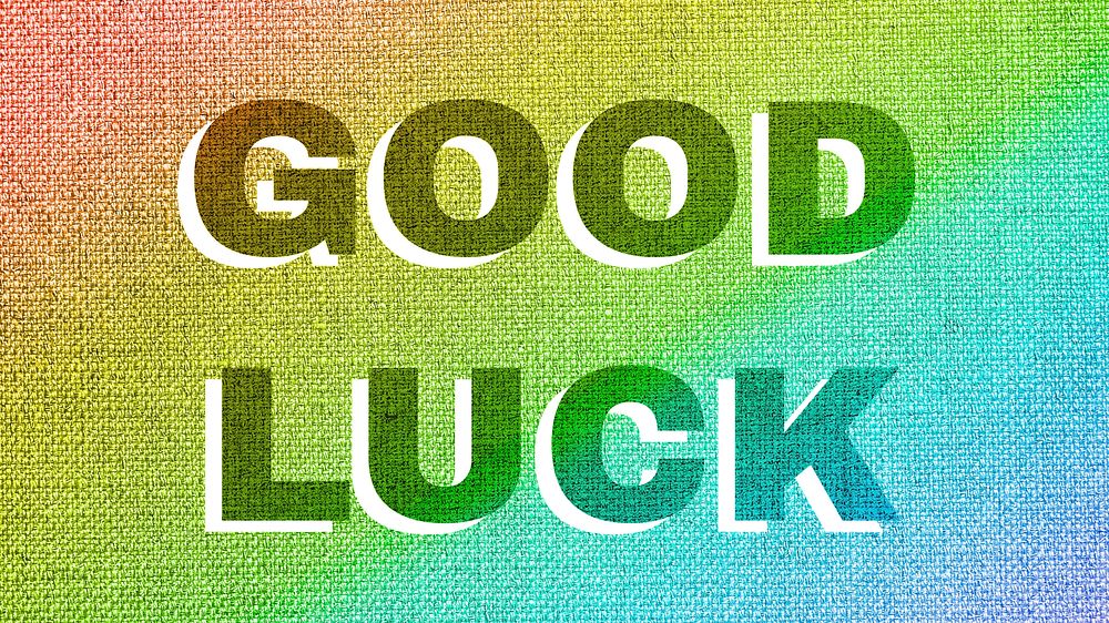 Rainbow good luck word LGBT | Free Photo - rawpixel