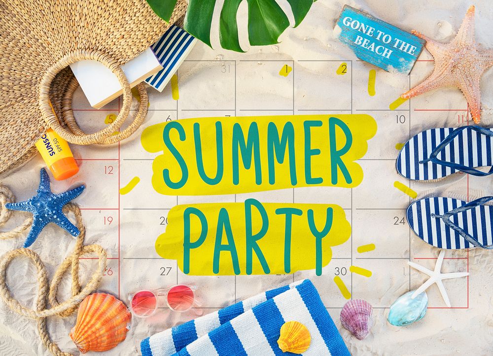 Summer Break Fun Party Banner | Free Photo - rawpixel