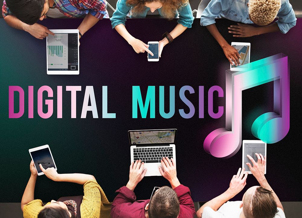 Digital Music Streaming Multimedia Entertainment | Premium Photo - rawpixel