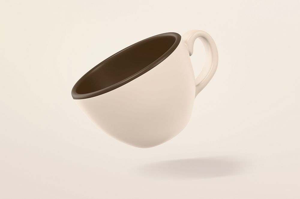 Beige coffee cup, product design | Free Photo - rawpixel