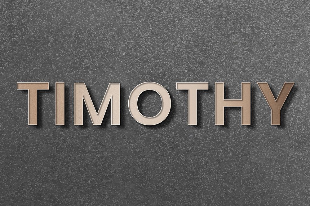 Timothy typography gold design element | Premium Vector - rawpixel