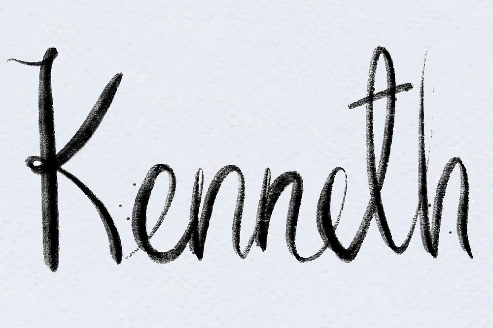 Hand drawn vector Kenneth font | Premium Vector - rawpixel